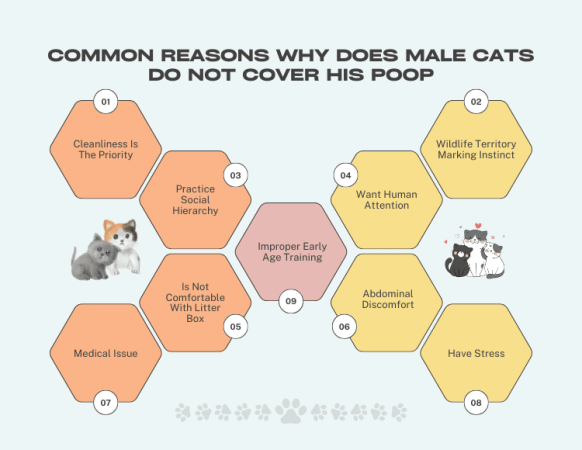 Why Does My Male Cat Not Cover His Poop (Reason & Solution)